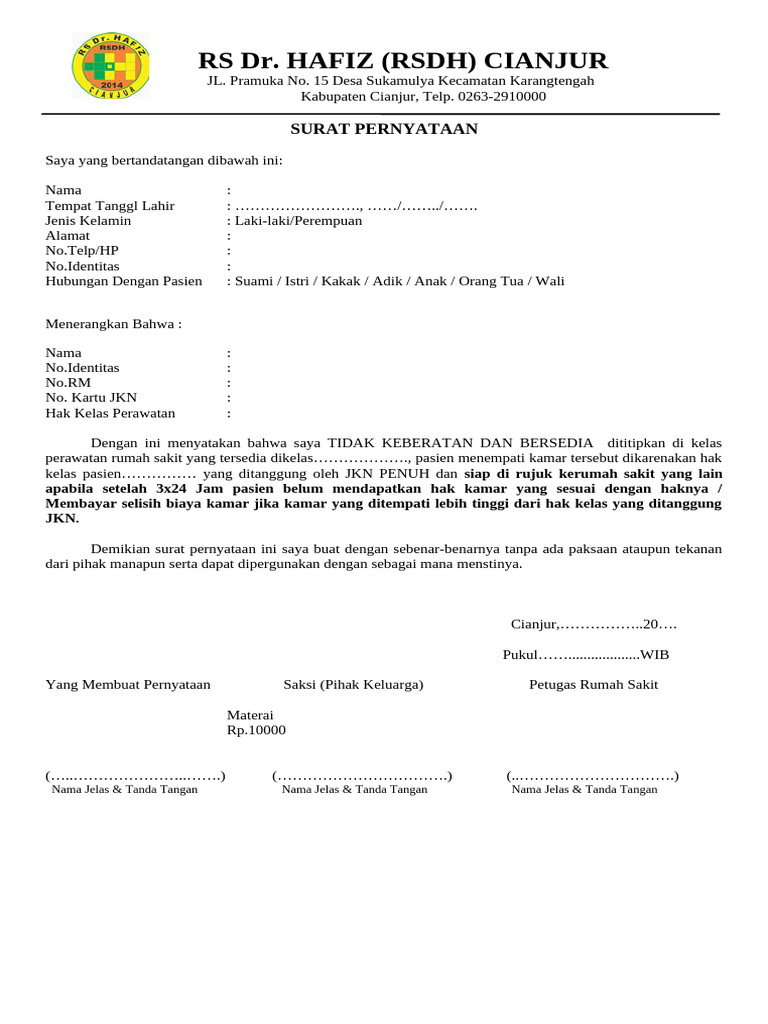 Formulir General Consent Revisi | PDF