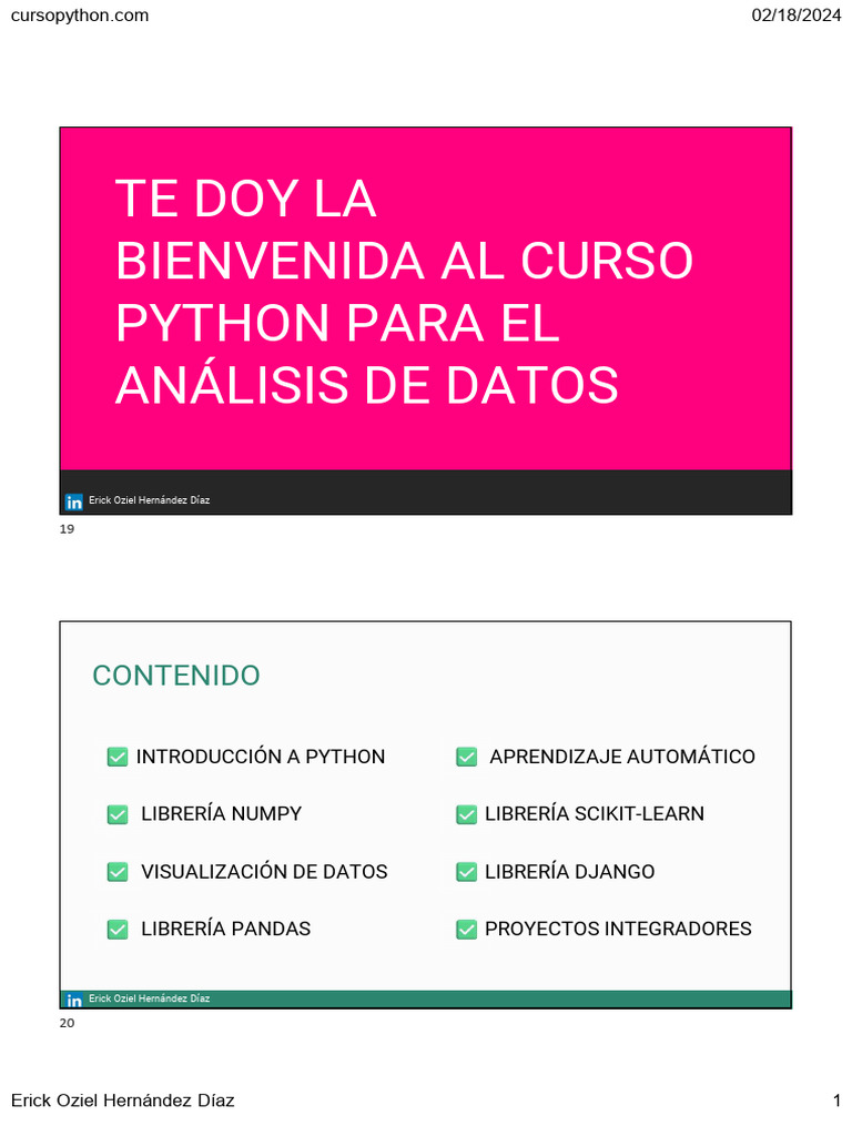 00-CursoPython.com-Presentación | PDF | Python (lenguaje de programación) | Cadena (informática)