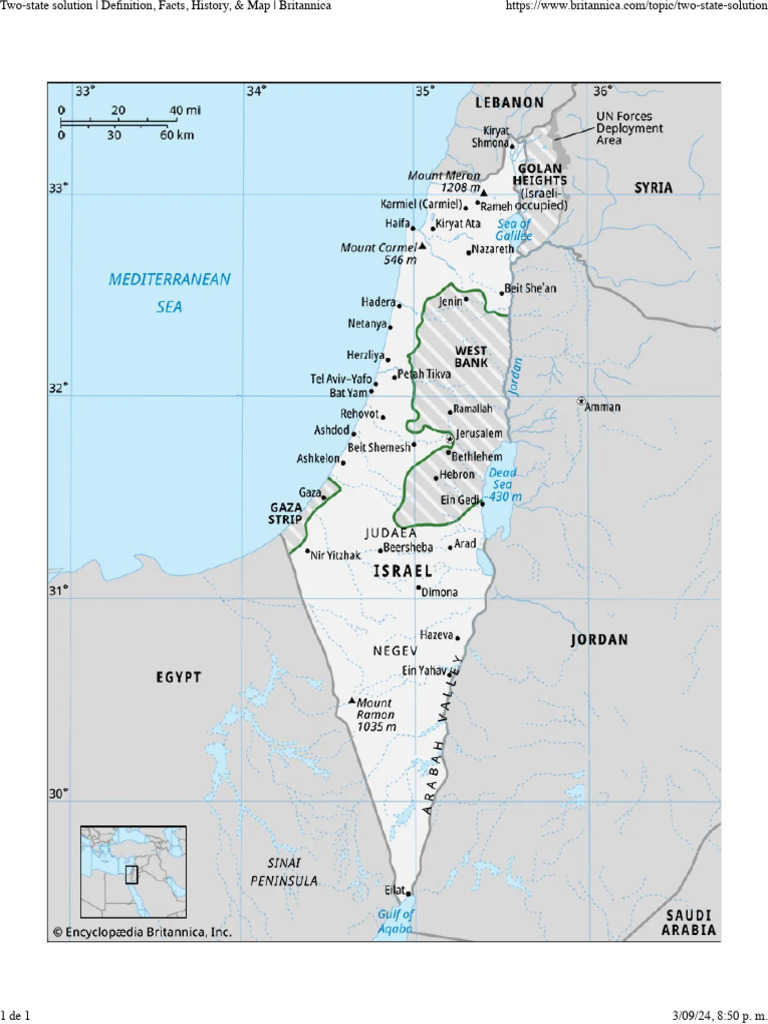 Two-state Solution _ Definition, Facts, History, & Map _ Britannica | PDF