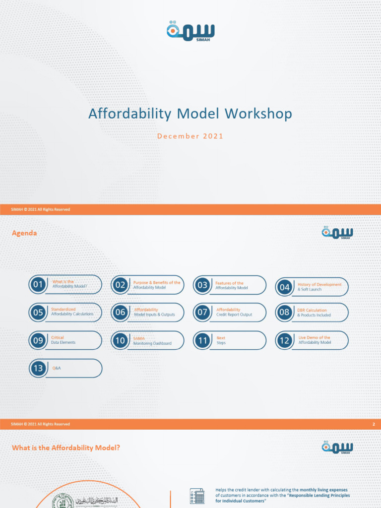 Final Affordability Model - Workshop - FinTech 22-12 | PDF | Cost Of ...