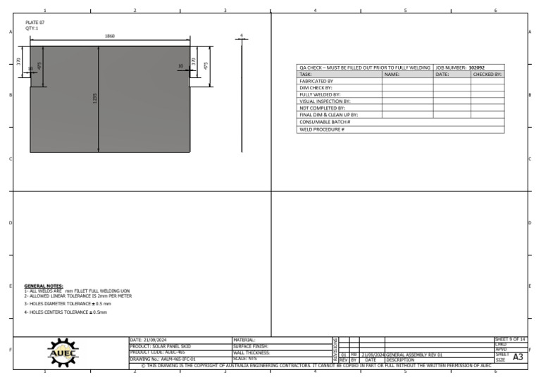 9 Solar Panels Skid-Ifc-27nov2024 | PDF | Mechanical Engineering ...