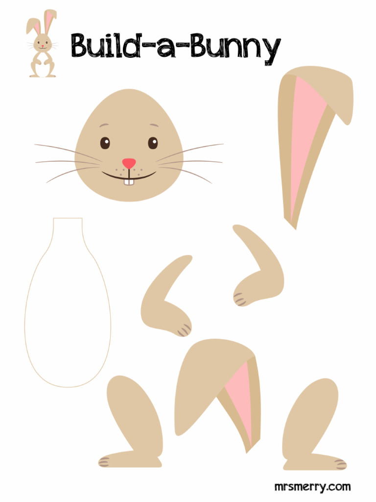 Color - Build-a-Bunny - Kids Activities - Mrs. Merry | PDF