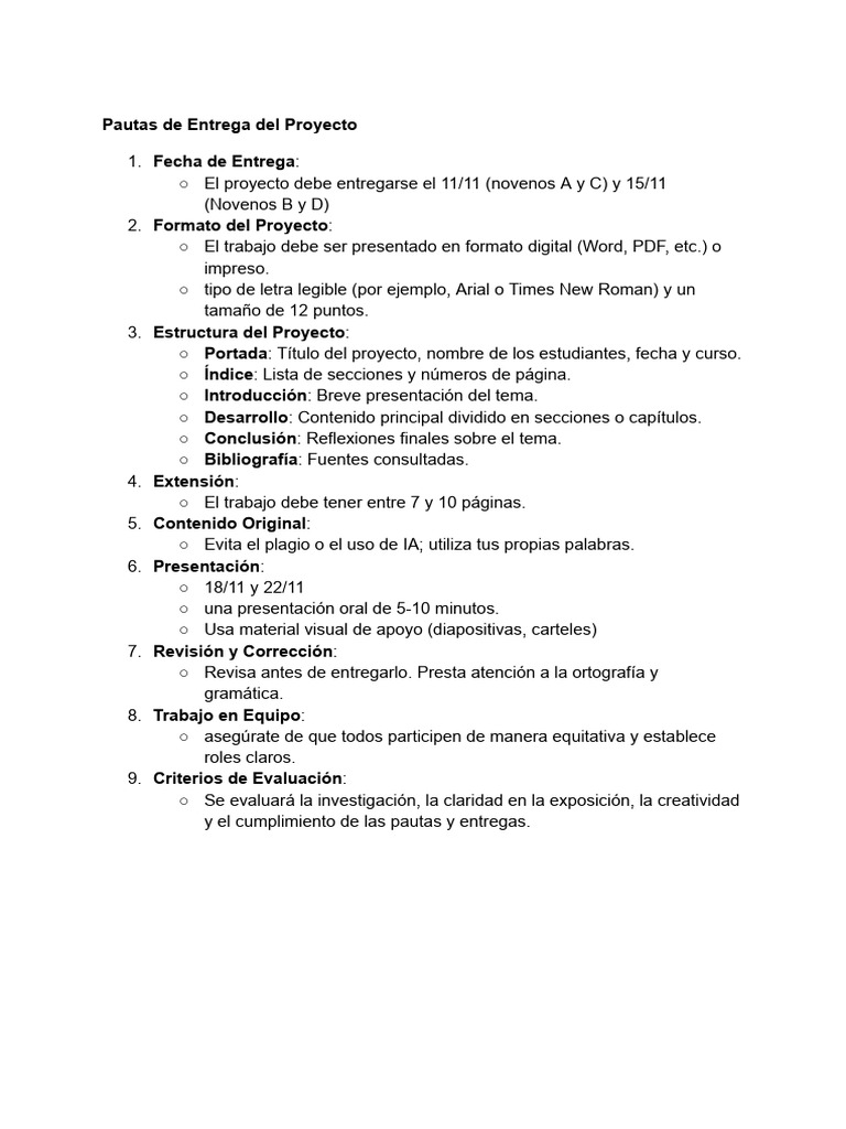 Estructura Proyecto | PDF