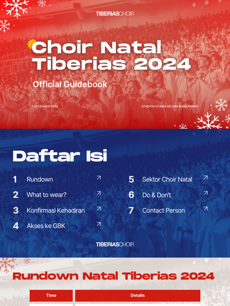 Choir Natal Tiberias 2024 Official Guidebook | PDF