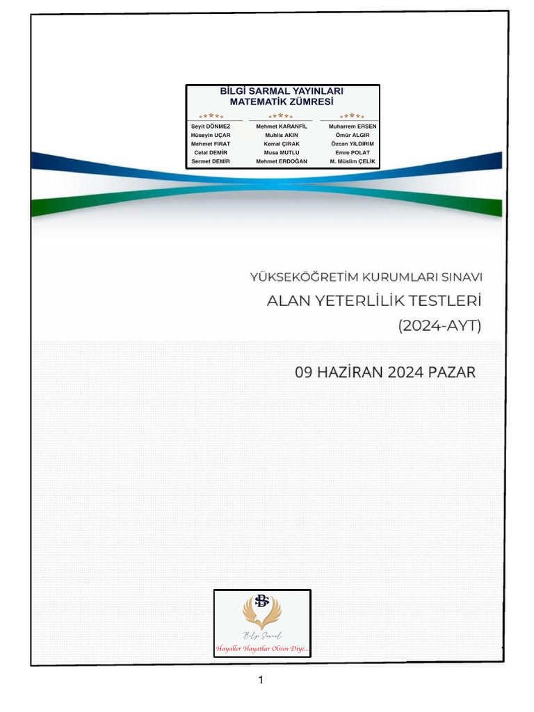 2024 Ayt Matemati̇k Full Tekrar | PDF