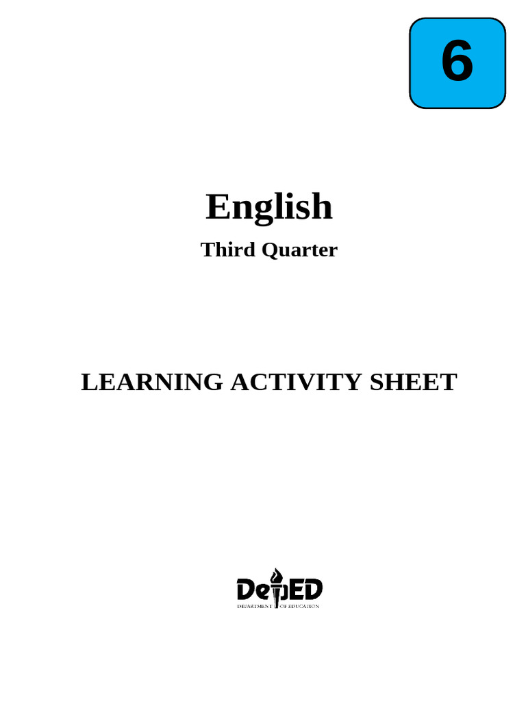 English 6 LAS Quarter 3 | PDF | Plot (Narrative) | Narration