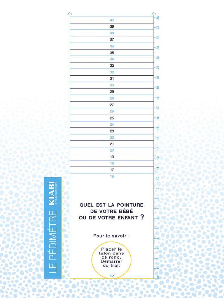 Pedimetre Bebe Enfant | PDF