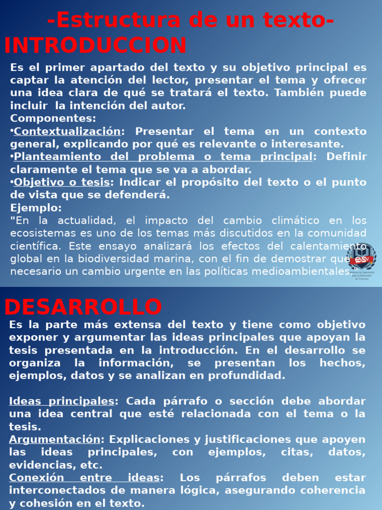 Estructura de Un Texto 19-10-2024 | PDF | Software | Ensayos