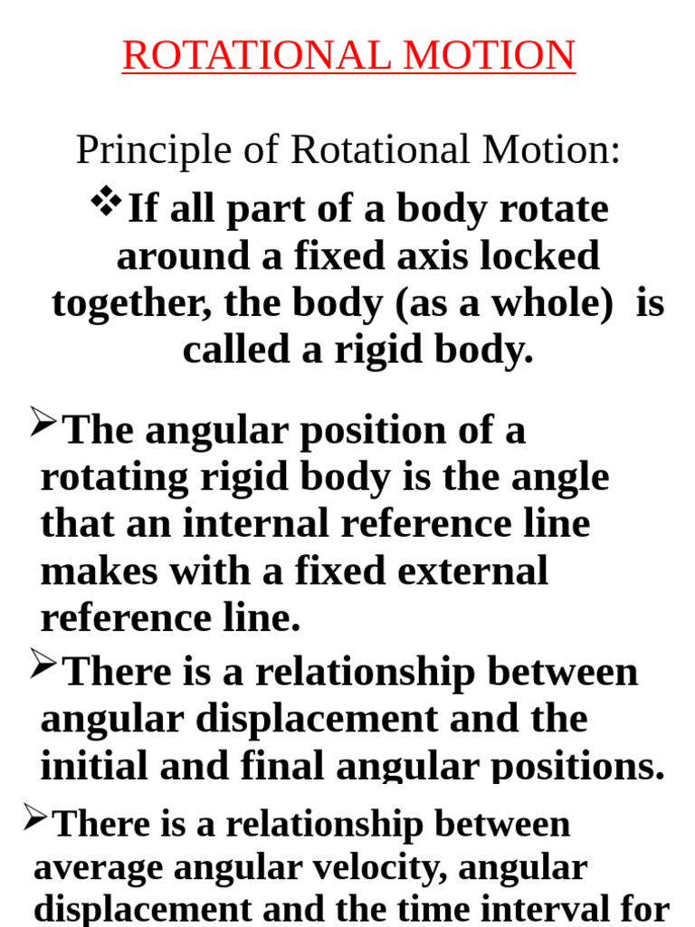 6 - Rotational Motion | PDF | Rotation Around A Fixed Axis | Force