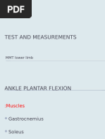 Ankle MMT | PDF | Foot | Anatomical Terms Of Motion