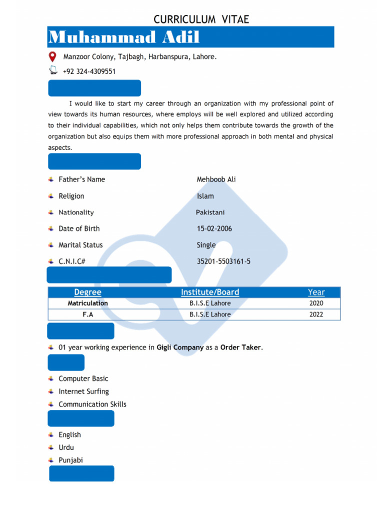 Muhammad Adil Mehboob Ali | PDF