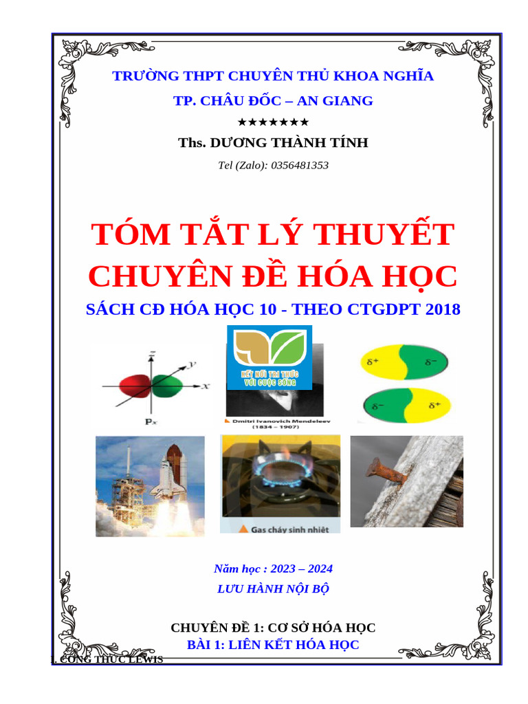 0.2.Tom Tat Lt Chuyen de Hoa 10 | PDF