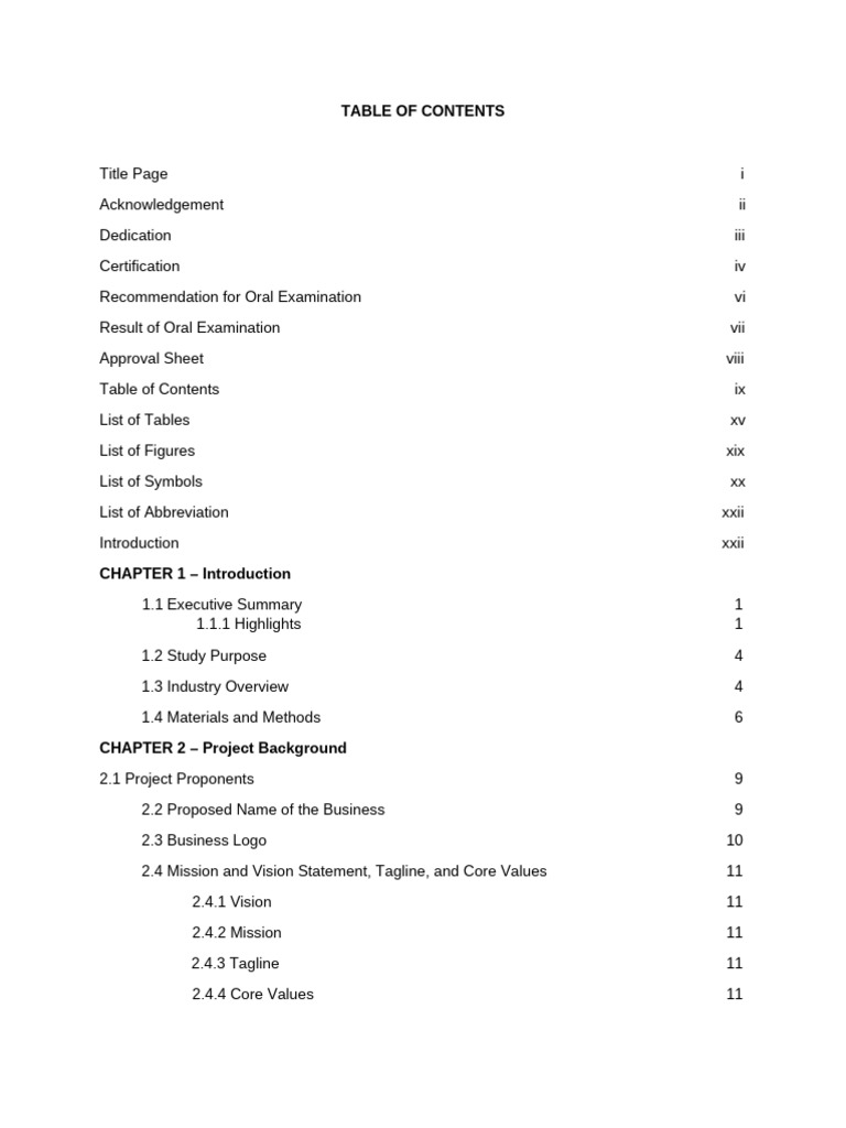TABLE OF CONTENTS | PDF | Business | Economies