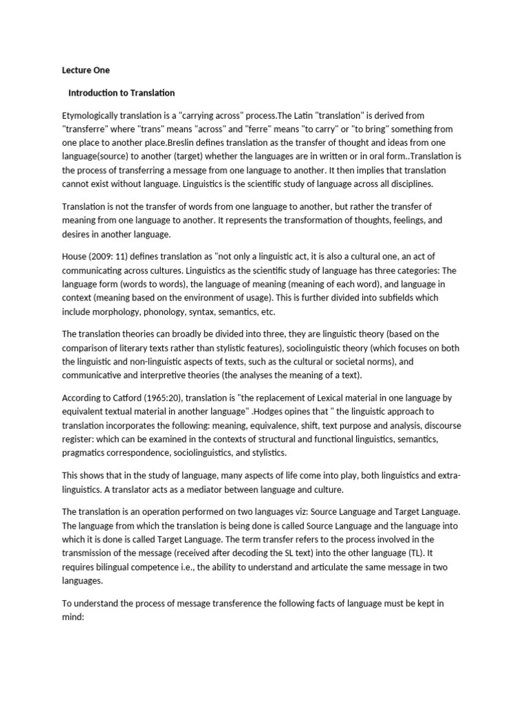 LIN 308 Lecture Material | PDF | Linguistics | Semantics LIN 308 Lecture Material | PDF | Linguistics | Semantics