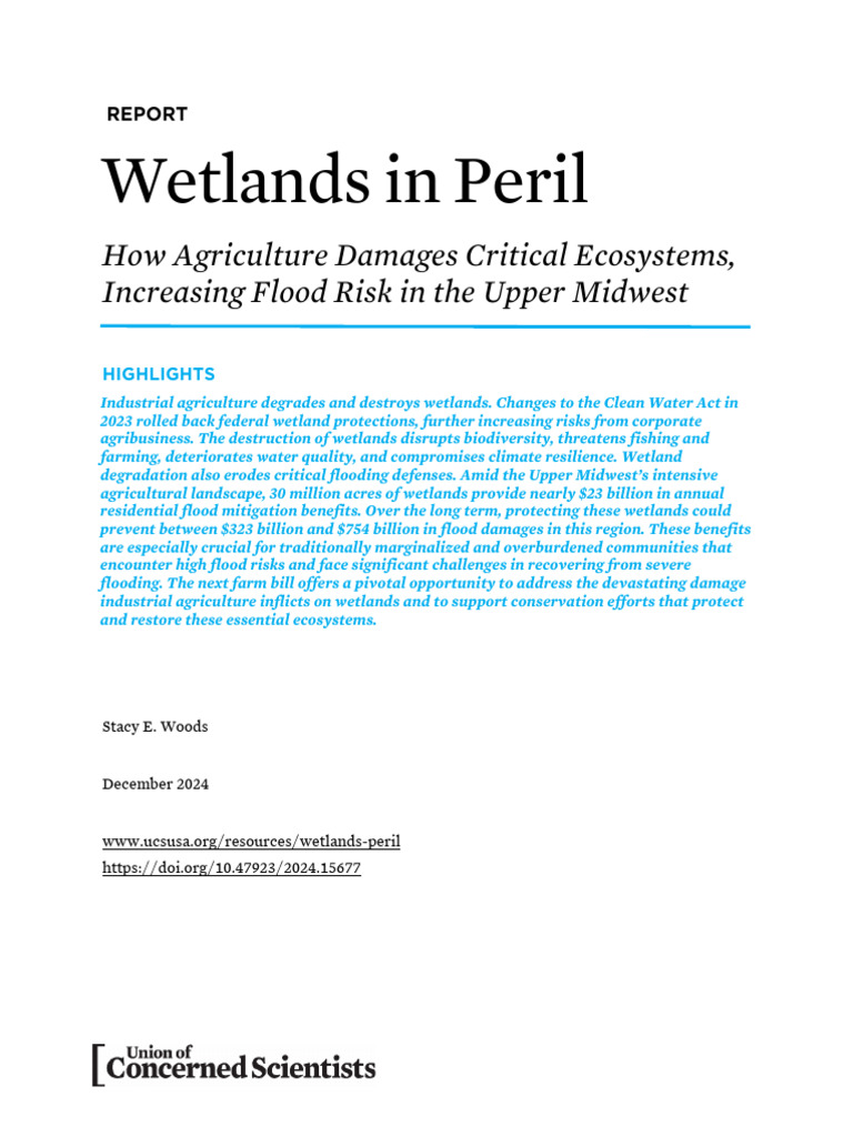 Wetlands in Peril How Agriculture Damages Critical Ecosystems ...