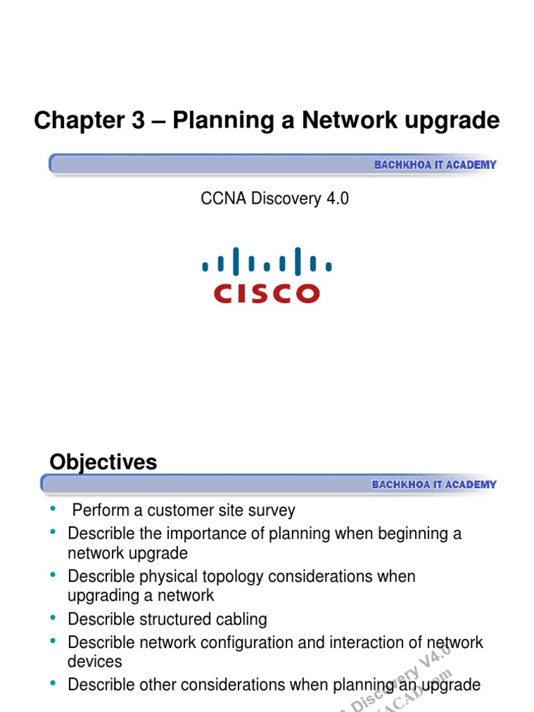 CCNA Dis2 - Chapter 3 Planning A Network Upgrade - PPT (Compatibility ...