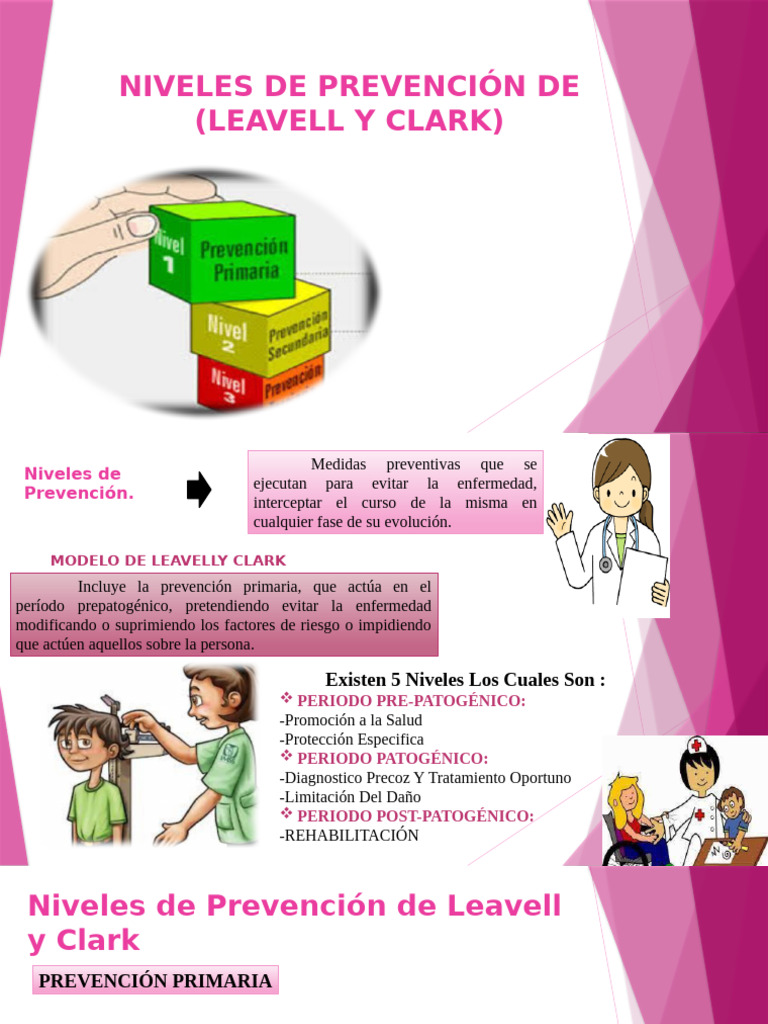 Niveles de Prevencion de Leavell y Clark | PDF | Diarrea | Asistencia ...