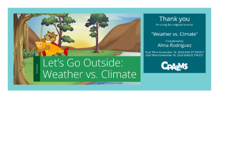 Certificate Weather and Climate | PDF
