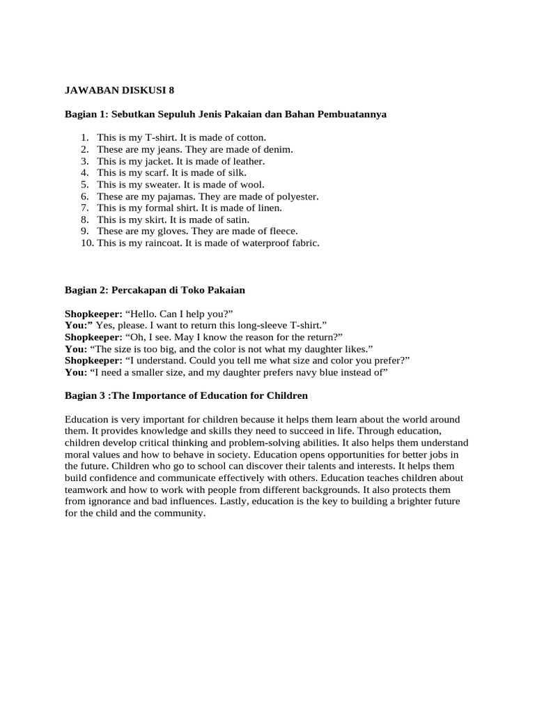 Jawaban Diskusi 8 | PDF