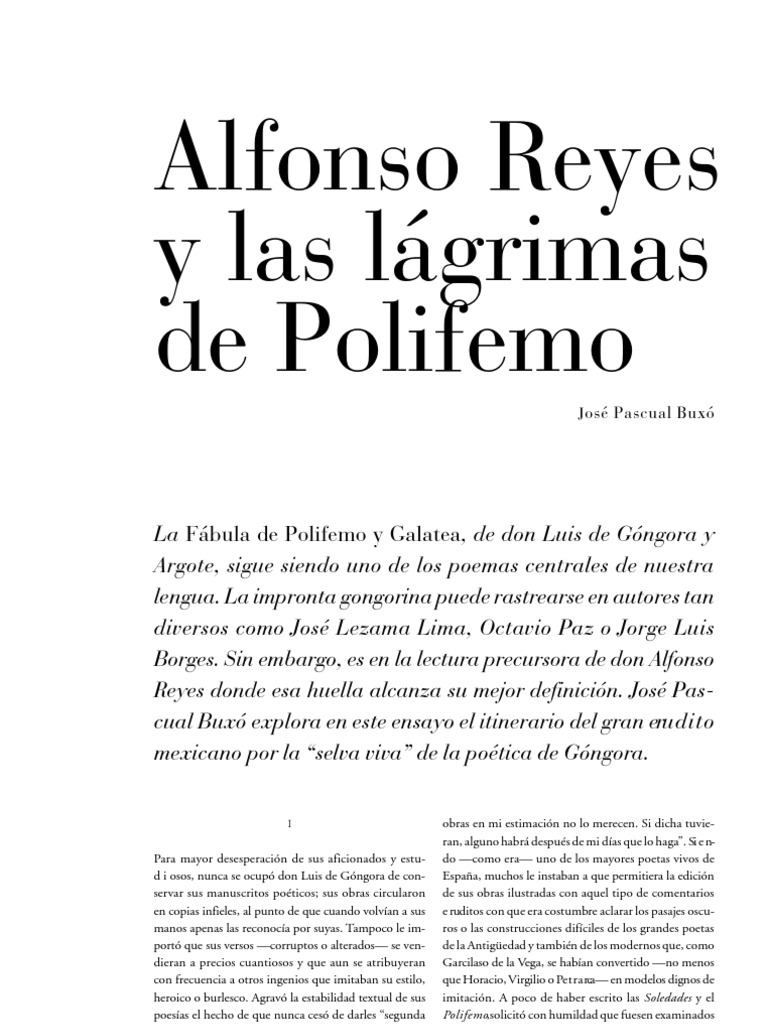 Polifemo | PDF