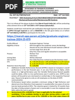 Finacle Campus Hiring Program - PDA+DTS | PDF