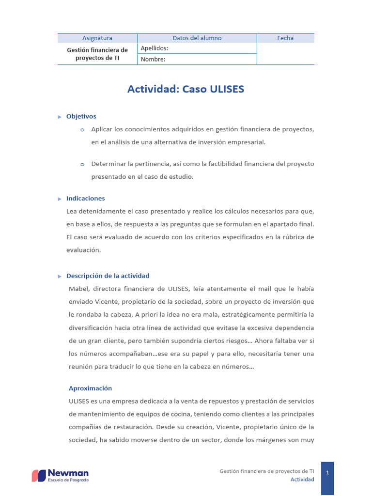 Actividad Finaciera Tarea 001 Maestria | PDF | Business | Economias