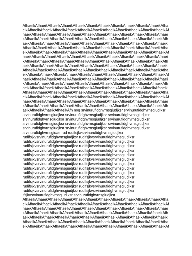 Nonsensical Text Document | PDF