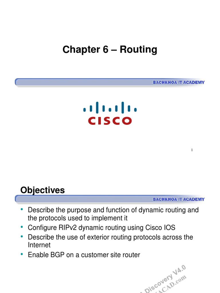 CCNA Dis2 - Chapter 6 - Routing - PPT (Compatibility Mode) | PDF | Routing | Router (Computing)