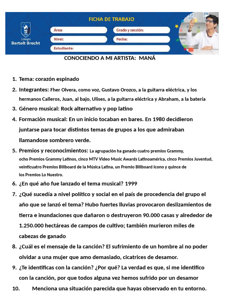 Ficha de Arte 1 | PDF