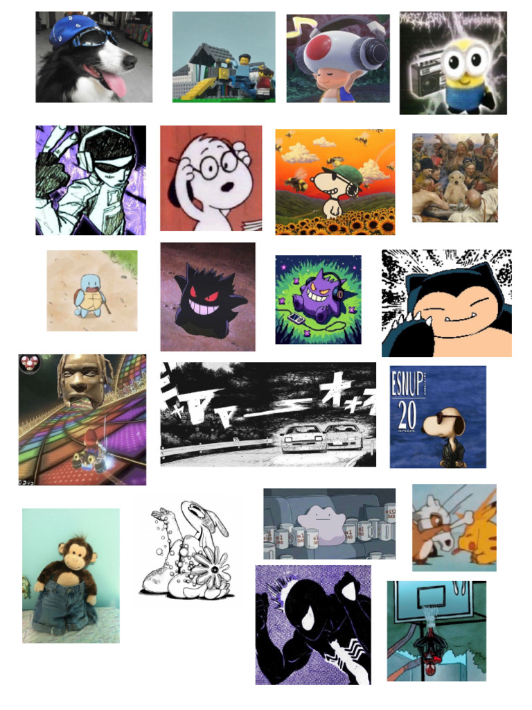 stickers de personajes variados | PDF