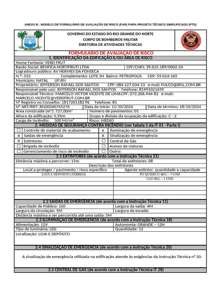 FAR_CLCB - Modelo | PDF