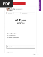 Flyers Speaking Entrance Test (for Students) | PDF | Student Assessment ...