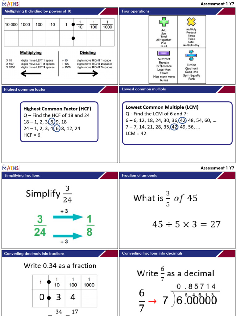 Year 7 Assessment: Math & Science Skills | PDF