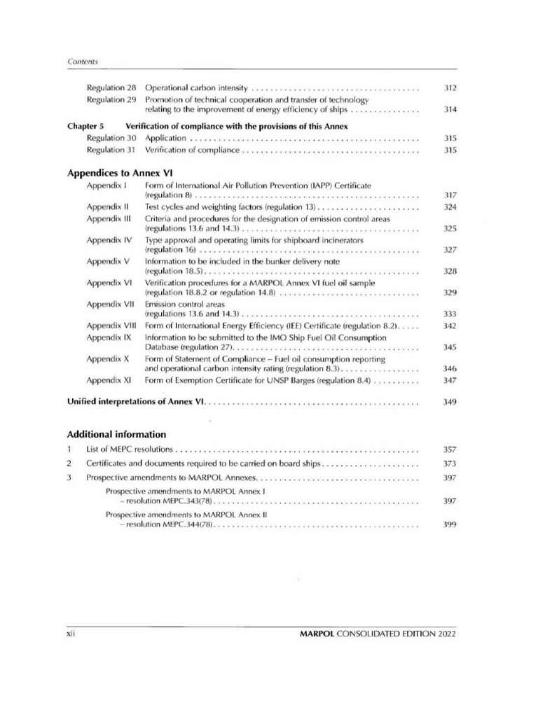 MARPOL Regulations | PDF MARPOL Regulations | PDF