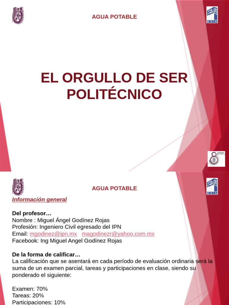 Unidad 1 Agua Potable | PDF | Agua