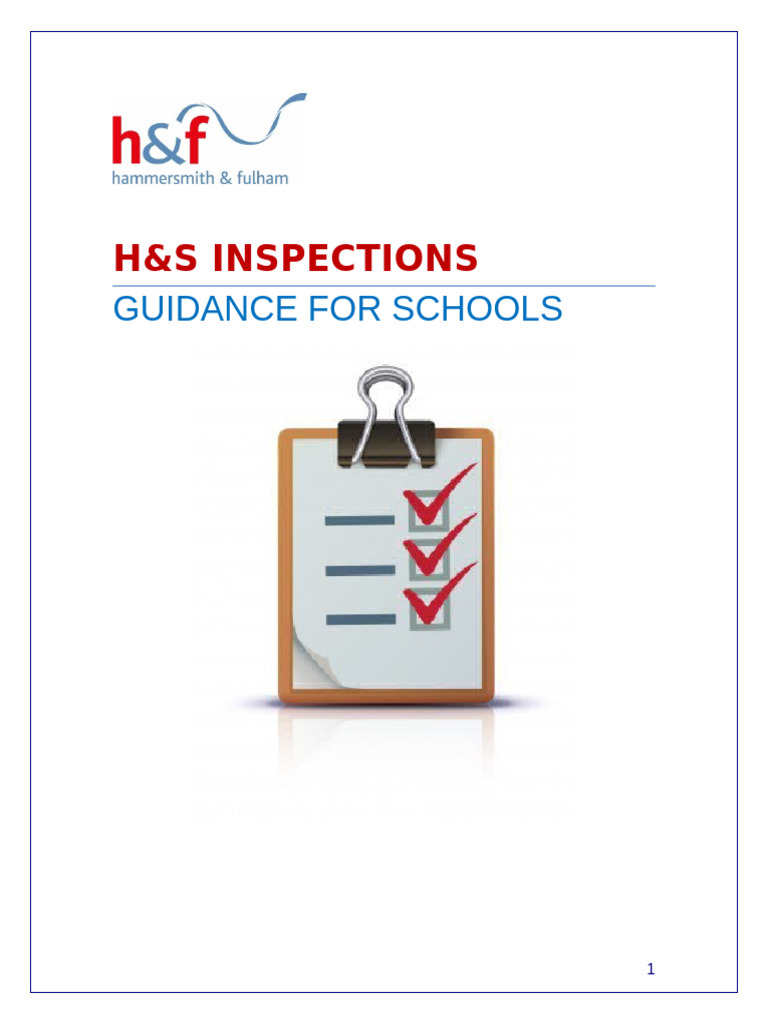 Health & Safety Inspections Guide for Schools | PDF | Door ...