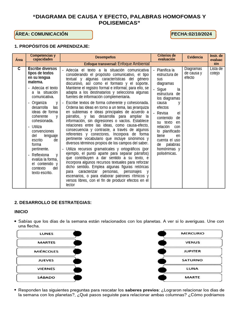 Diagrama Causa-Efecto y Homofonía | PDF | Lingüística