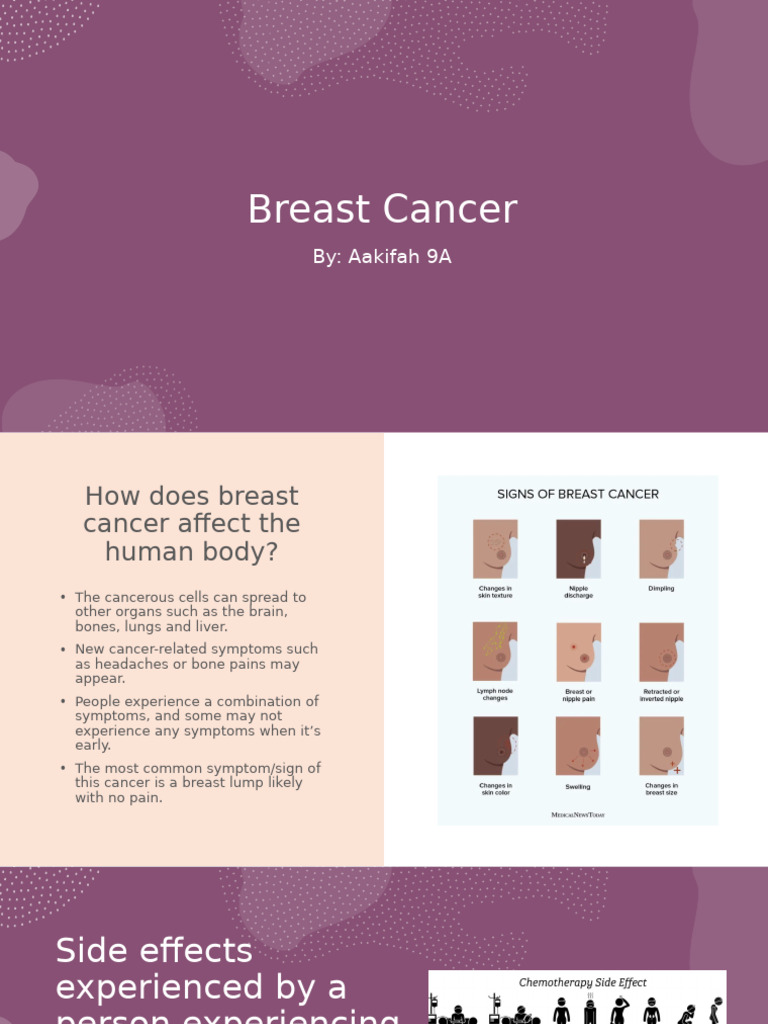 Understanding Breast Cancer Effects and Treatments | PDF | Cancer ...