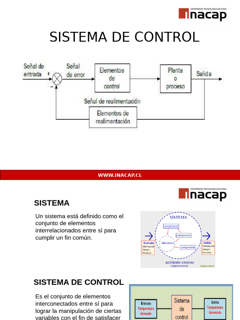 Clase 1 Sistema de control | PDF | Sistema de control