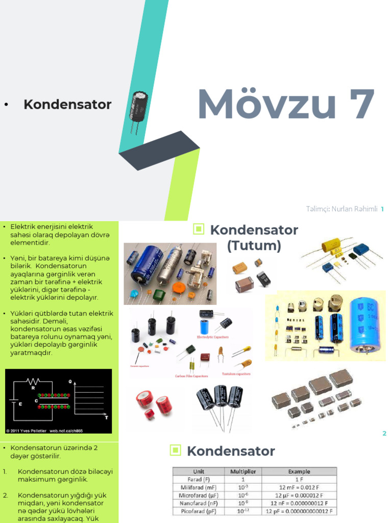 Elektronika - 7 - Kondensator | PDF