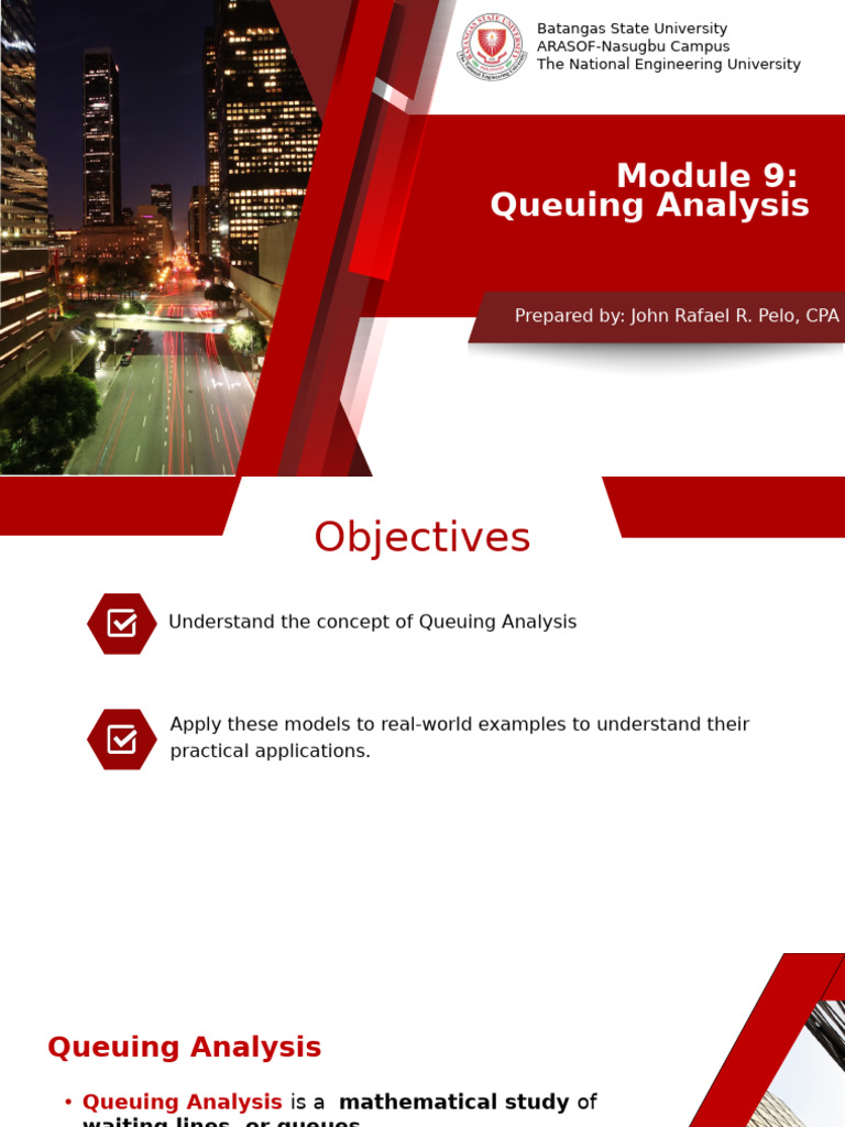 Module 9 - Queuing Analysis | PDF | Operations Research | Applied ...