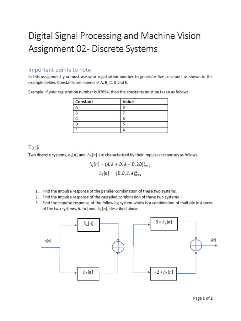 Assignment 02 - DSPNMV | PDF