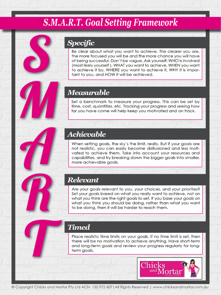 SMART Goal Setting Framework | PDF