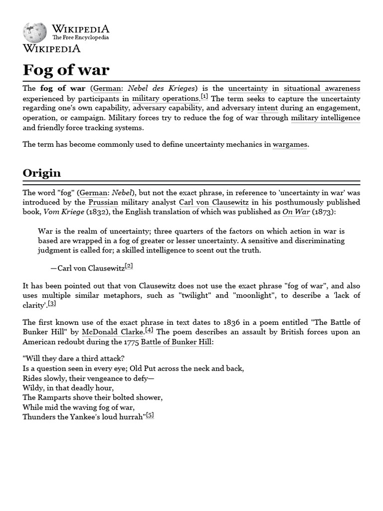 Fog of war | PDF | Gaming | Tabletop Games