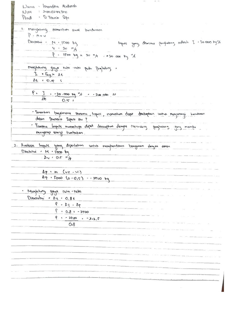 Contoh Tugas Fisika | PDF