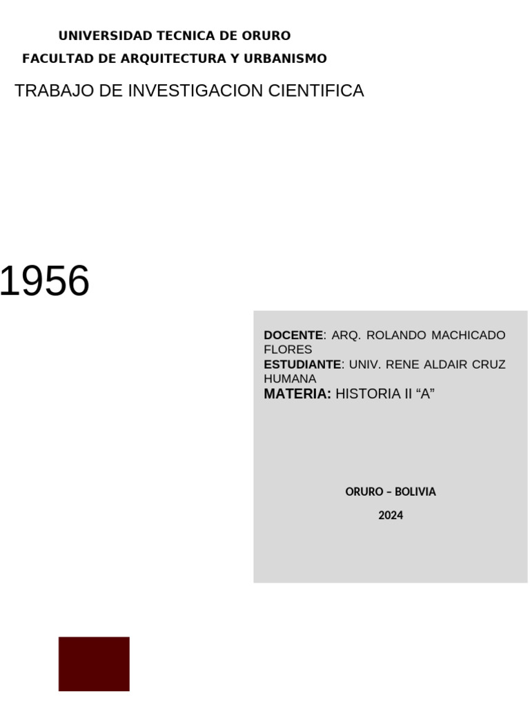 Revolución Nacional en Bolivia (1952) | PDF | Bolivia