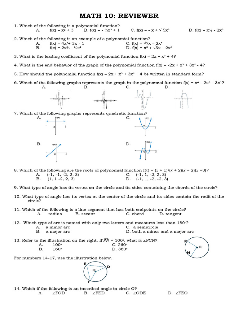 MATH-10-Reviewer | PDF | Circle | Triangle