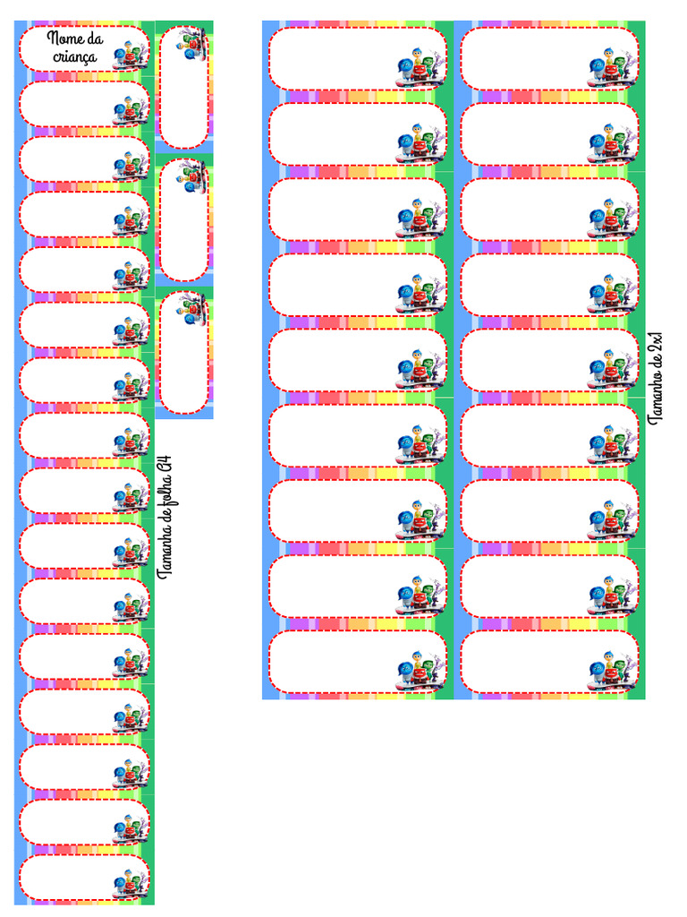 Decoração de Sala de Aula DIVERTIDAMENTE (@prof - Lary.s2) - 10-10 | PDF