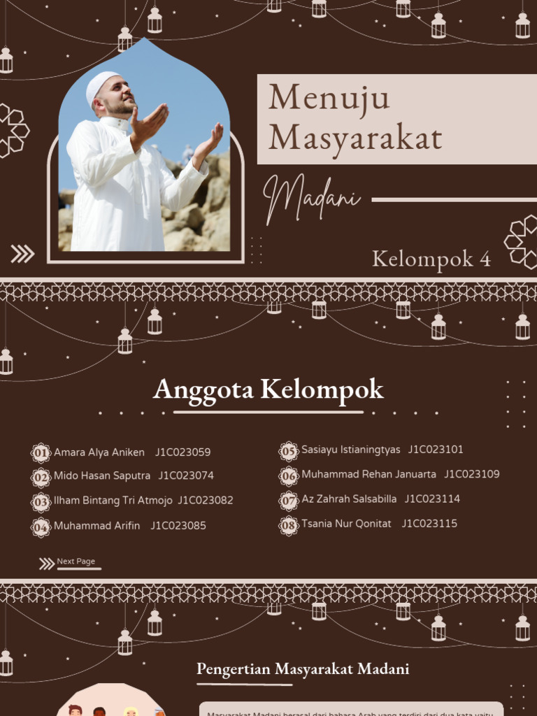 Menuju Masyarakat Madani_Klmpk 4 | PDF