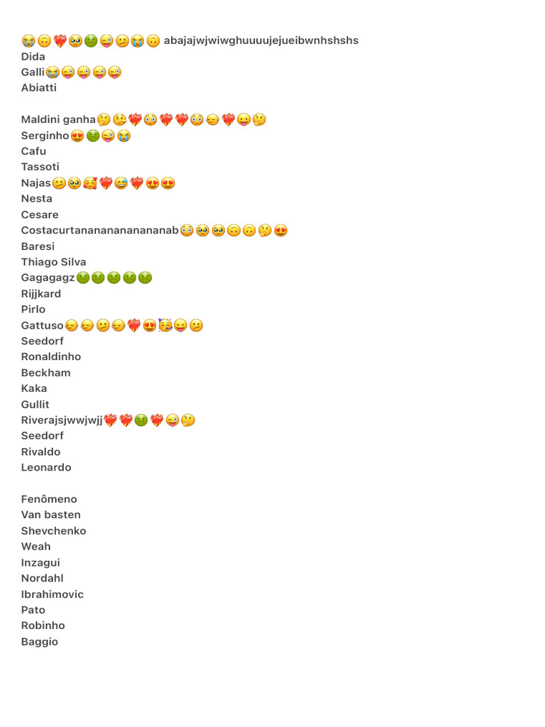 Soccer Legends and Icons List | PDF